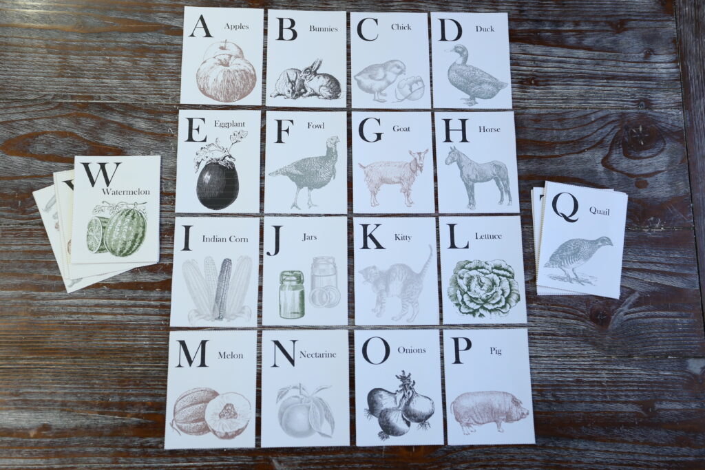 Vintage Look Alphabet Cards – The Everyday Farmhouse Collection
